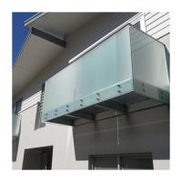 China Low iron standoff sign mounts toughened glass balcony standoff railings for sale