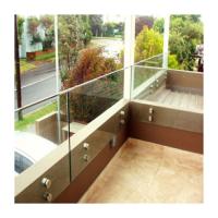 China Led stand off fittings tempered glass balcony standoff price for sale