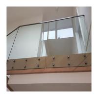 China France free standing glass railing terrace standoff glass railing for sale