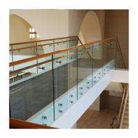 China Puerto Rico standoff glass balustrade tinted glass for balcony standoff for sale
