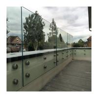 China Puerto Rico standoff glass balustrade tinted glass for balcony standoff for sale