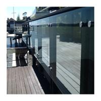 China Canada glass balustrade standoff fittings balcony standoff railing with wall for sale