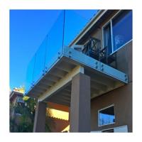 China Honduras metal standoffs balcony standoff steel glass railing for sale