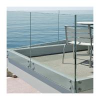 China Mauritius glass standoff pins balcony standoff steel railing with glass for sale