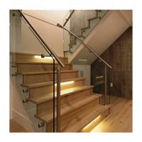 China Mauritius glass standoff pins balcony standoff steel railing with glass for sale