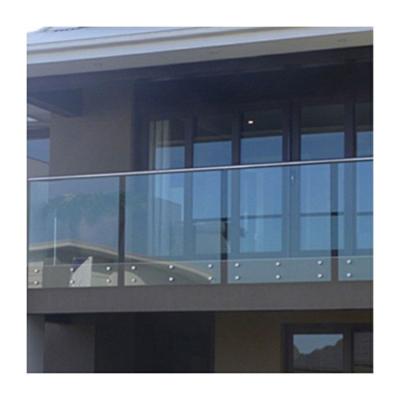 China Mozambique large standoffs toughened glass balcony standoff railings for sale