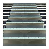 China Mozambique large standoffs toughened glass balcony standoff railings for sale