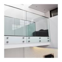 China Double layer steel glass stand tubular railings design for terrace standoff for sale