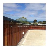 China Sweden standoff glass fencing roof standoff top railing for sale