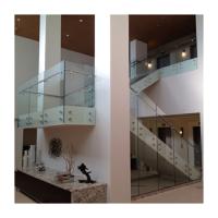 China Sweden standoff glass fencing roof standoff top railing for sale