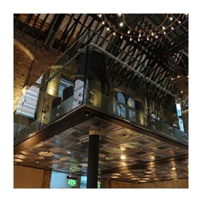 China Saudi Arabia glass balustrade standoff brackets tempered glass deck standoff railing price for sale
