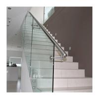 China Saudi Arabia glass balustrade standoff brackets tempered glass deck standoff railing price for sale