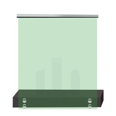 China Staircase railing Stainless Steel standoff balcony Glass balustrades handrails/glass handrails for stairs for sale