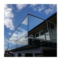 China Staircase railing Stainless Steel standoff balcony Glass balustrades handrails/glass handrails for stairs for sale