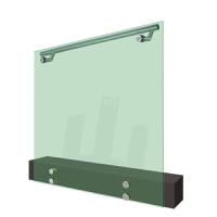 China Hote stairs railing patch fitting glass fence/glass balustrade for sale