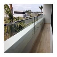 China Easy to Install Balcony Glass Railings Excellent Quality Customized Dia 38mm 42.4mm Standoff Glass Balustrade for sale