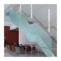China 12mm SGCC standard tempered clear glass of outdoor standoff frame less tempered glass balcony railing for sale