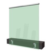 China Stainless Standoff Glass Railing Wall Mounted Display Systems WA-RST1154 for sale