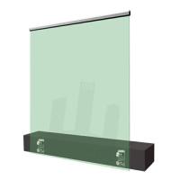 China Balcony Terrace Standoff Glass Railing Stainless Steel Satin Wall Mounted Balustrade for sale