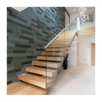 China Balcony Terrace Standoff Glass Railing Stainless Steel Satin Wall Mounted Balustrade for sale