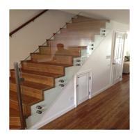 China Wall Mounted Standoff Glass Railing Handrails Steel Balcony Railing Staircase for sale