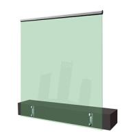 China Adjustable Frameless Glass Railing Balcony Standoff Balustrade Wall Mounted for sale