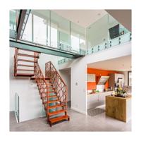 China Outdoor Balcony Standoff Glass Railing Stainless Steel 304 Hardware Balustrade for sale