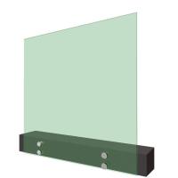 China WilliamArchi Balcony Standoff Frameless Glass Railing for sale