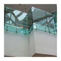 China Hot Selling Patch Fitting Balcony Balustrade Outdoor Stainless Steel Standoff Glass Railing for sale