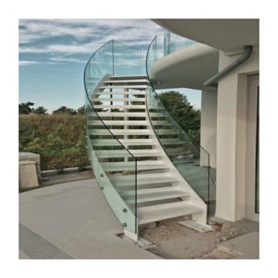 China Hot Selling Patch Fitting Balcony Balustrade Outdoor Stainless Steel Standoff Glass Railing for sale