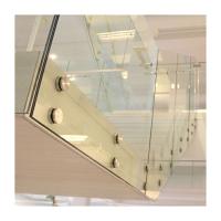 China Hot Selling Patch Fitting Balcony Balustrade Outdoor Stainless Steel Standoff Glass Railing for sale