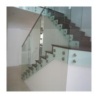 China Top Sales Stainless Steel Standoffs With Screw Glass Deck Railing Staircase Round Dia 42.4mm Patch Fittings Glass Balust for sale