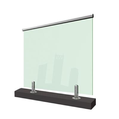 China Glass balustrade stainless steel fence spigots railing for sale