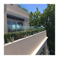 China Frameless glass balustrade mounting brackets cost per metre spigots railing for sale
