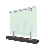China Contemporary roof terrace railings plexiglass deck railing outdoor balcony glass railings for sale