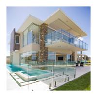 China modern led light deck railing designs system of spigot glass railings clear glass balustrade led for sale