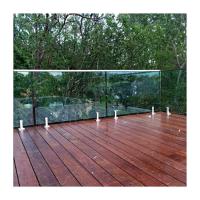 China modern led light deck railing designs system of spigot glass railings clear glass balustrade led for sale