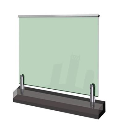 China Exterior Deck 12 mm Glass Spigot Railings 316 Stainless Steel Spigot Glass Stair Railing Balustrades for sale