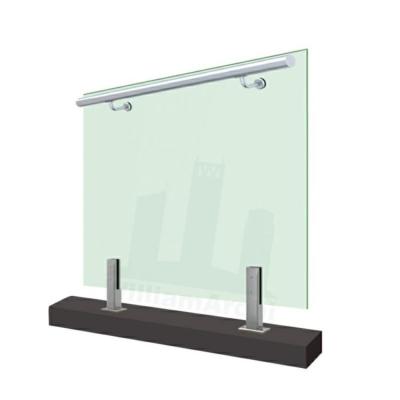 China Canada design with frameless glass railing and stainless spigot glass balustrade exterior for villa or resident for sale