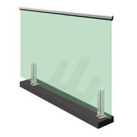 China Italian balcony railing designs indoor glass railing modern balcony glass railing for sale