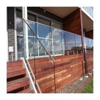China LED Light Pool Fence Glass Railing Design Stainless Steel Glass Balustrade Spigots for sale
