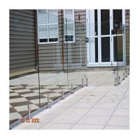 China Modern terrace spigot designs stainless steel system glass railing for sale