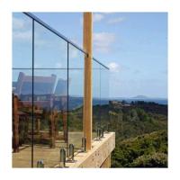 China Factory Supply Frameless 316 Stainless Steel Adjustable Spigot Glass Railing with led Light for sale