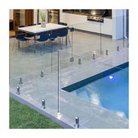 China Balcony frosted tempered glass railing cheaper decking railing design for sale