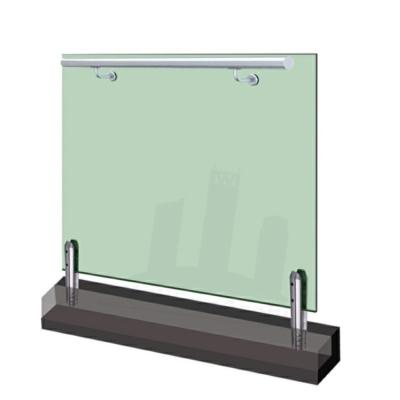 China Modern deck railing designs balcony railing frameless pool fence stainless steel balustrade 316 spigot for sale