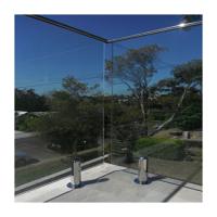 China Luxury swimming pool railing led spigot glass balustrade for sale