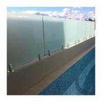 China Spigot design pool fence safety glass railing for sale