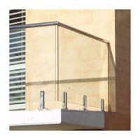 China Bahamas frameless glass spigots suppliers railing spigot glass railing cost per linear foot for sale
