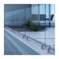 China Cyprus frameless glass spigots railing spigot glass baluster railing for sale