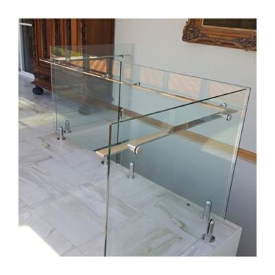 China Seychelles glass balustrade spigot fittings outdoor patio spigot fence for sale